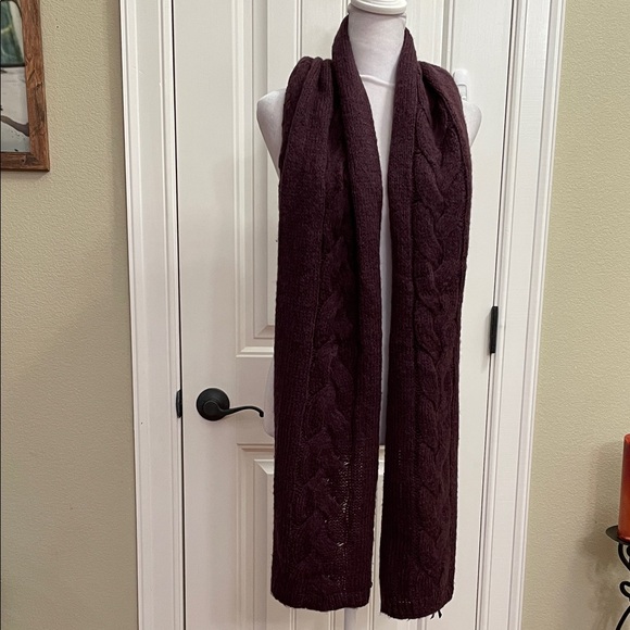 Coach | Accessories | Coach Deep Purple Knit Scarf | Poshmark